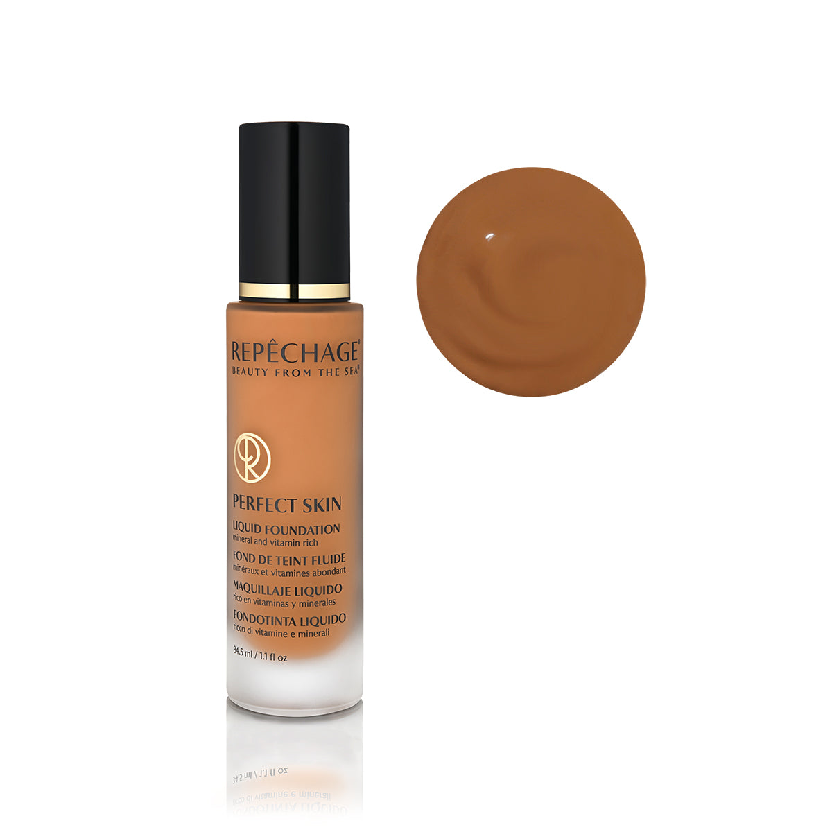 Perfect Skin Liquid Foundation - Golden Deep Tone (PS10) – Repechage Pro